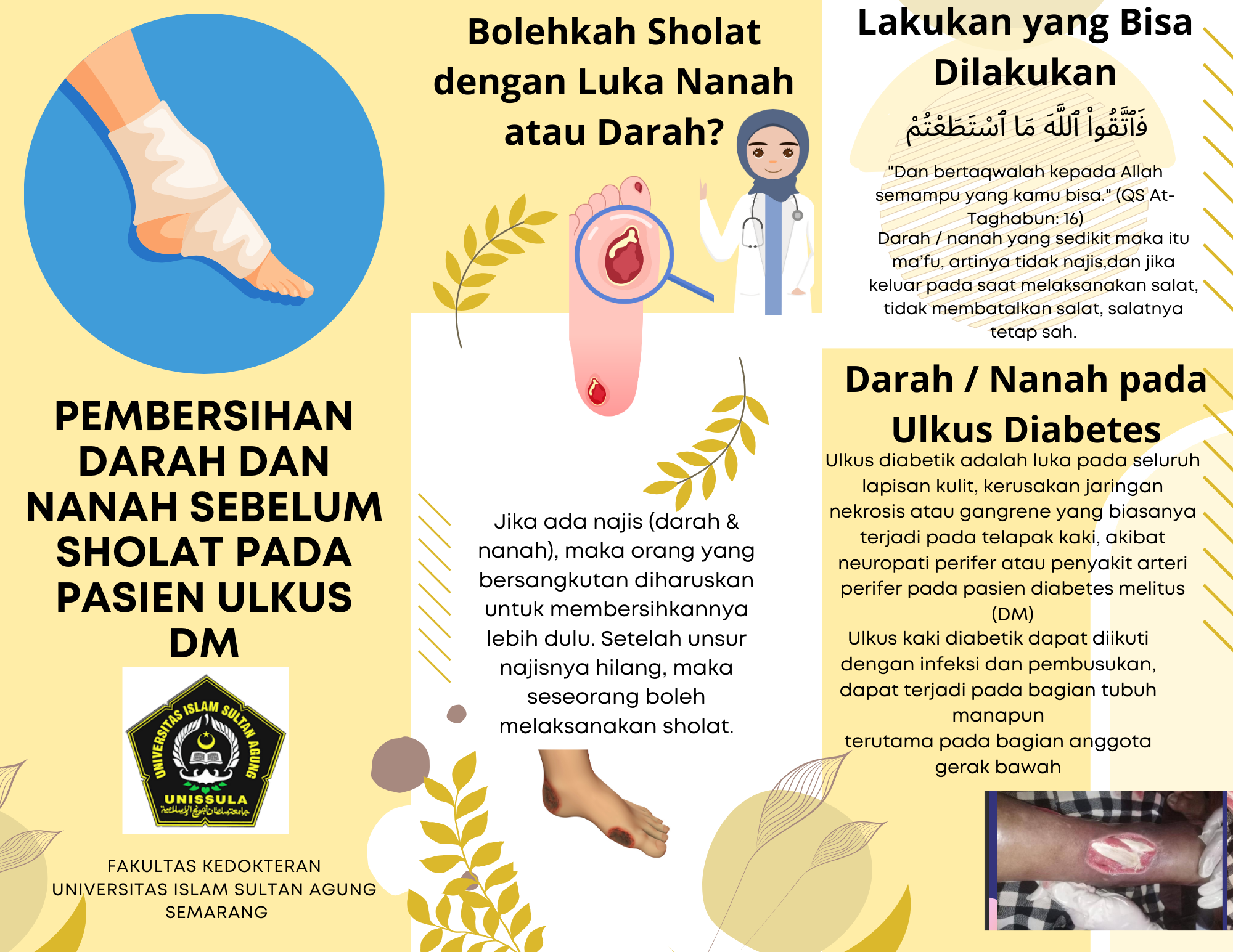 PEMBERSIHAN DARAH DAN NANAH SEBELUM SHOLAT PADA PASIEN ULKUS DM ...